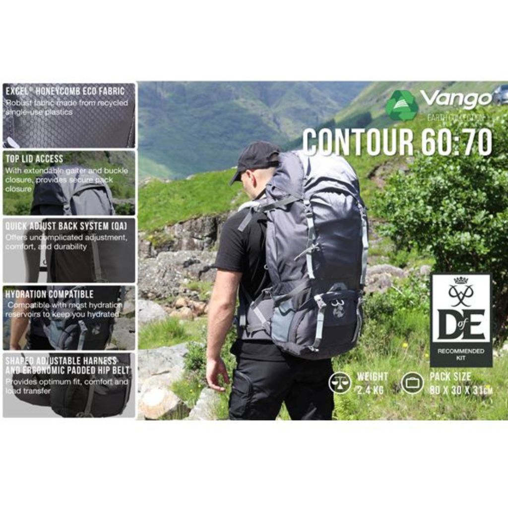Vango Contour 60:70 Trekking Pack - Swakop Sport